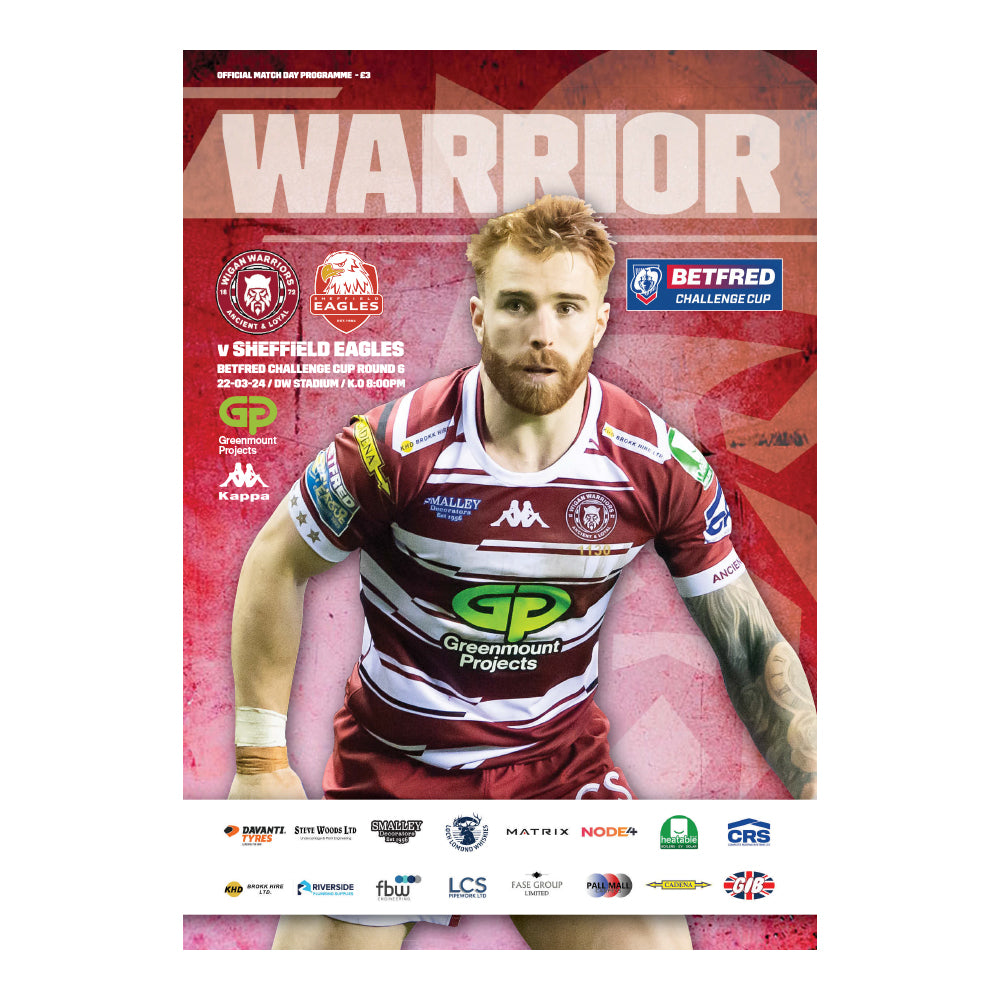 2024 #03 Wigan Warriors v Sheffield Eagles Betfred Challenge Cup 22.03 — MatchDayCreative