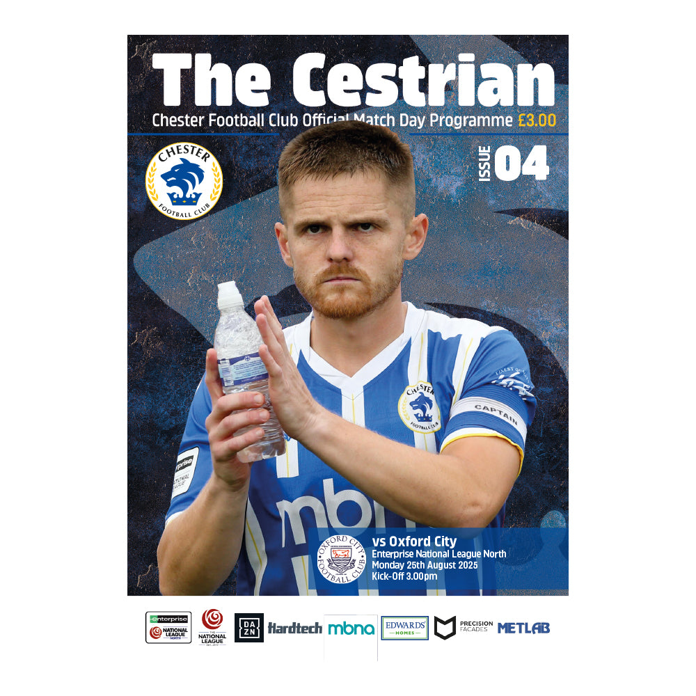 2025/26 #04 Chester v Oxford City 25.08.25 National League North Print ...