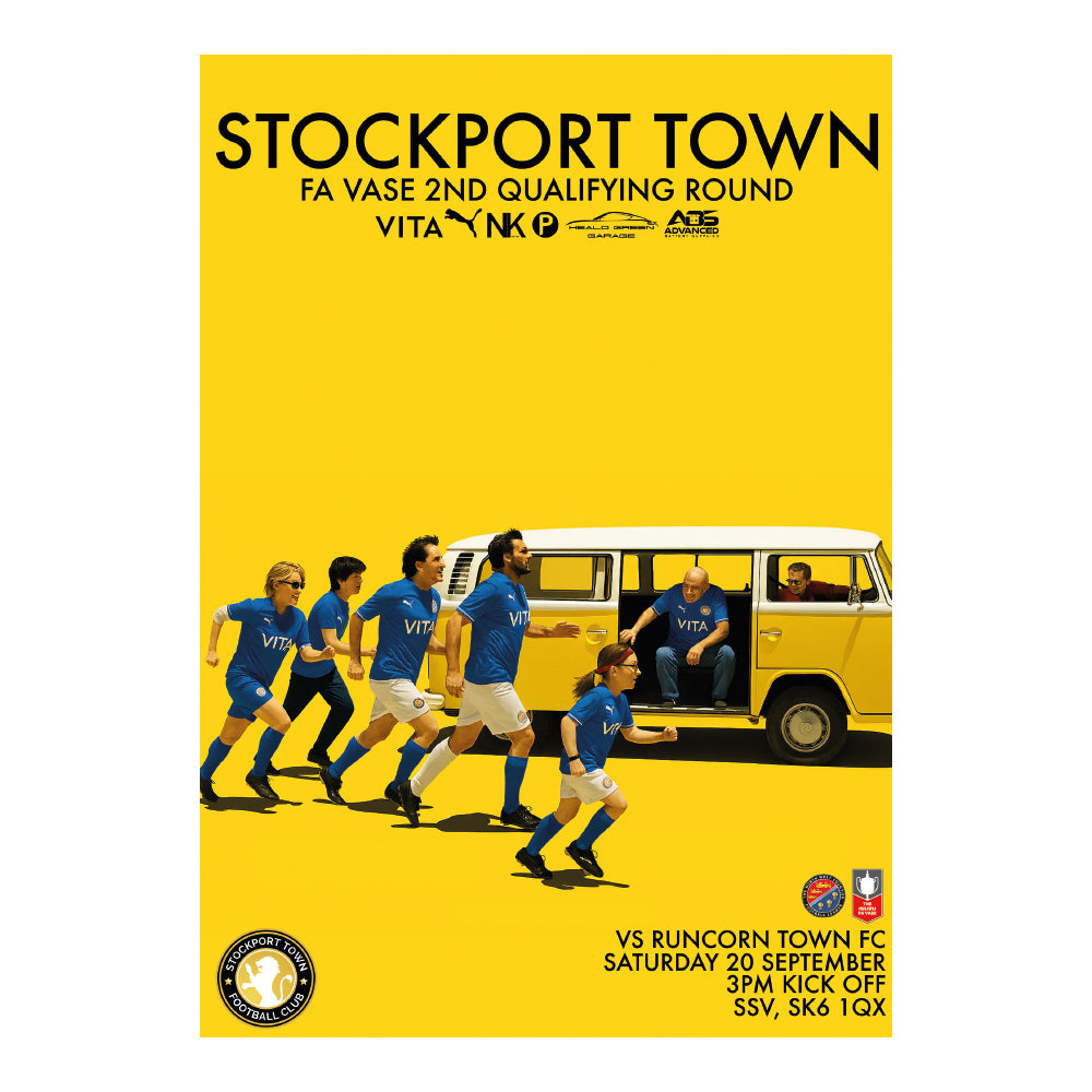 2025/26 #07 Stockport Town v Runcorn Town FA Vase 20.09.25 Printed Pro ...
