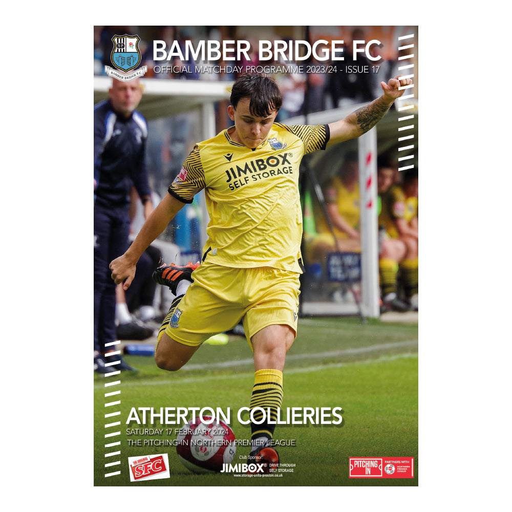 2023/24 #17 Bamber Bridge v Atherton Collieries NPL 17.02.24 Programme ...