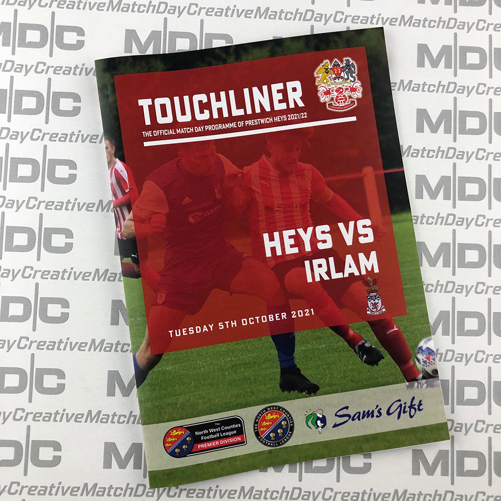 202122 10 Prestwich Heys V Irlam Nwcfl 051021 Programme