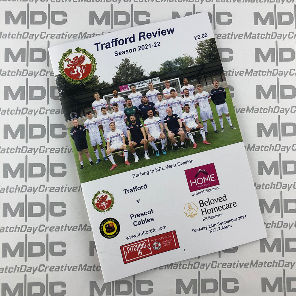 2021/22 #07 Trafford v Prescot Cables NPL 28.09.21 Digital Programme ...