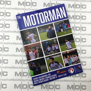 2021/22 #11 Vauxhall Motors v Charnock Richard NWCFL 16.11.21 Programm ...